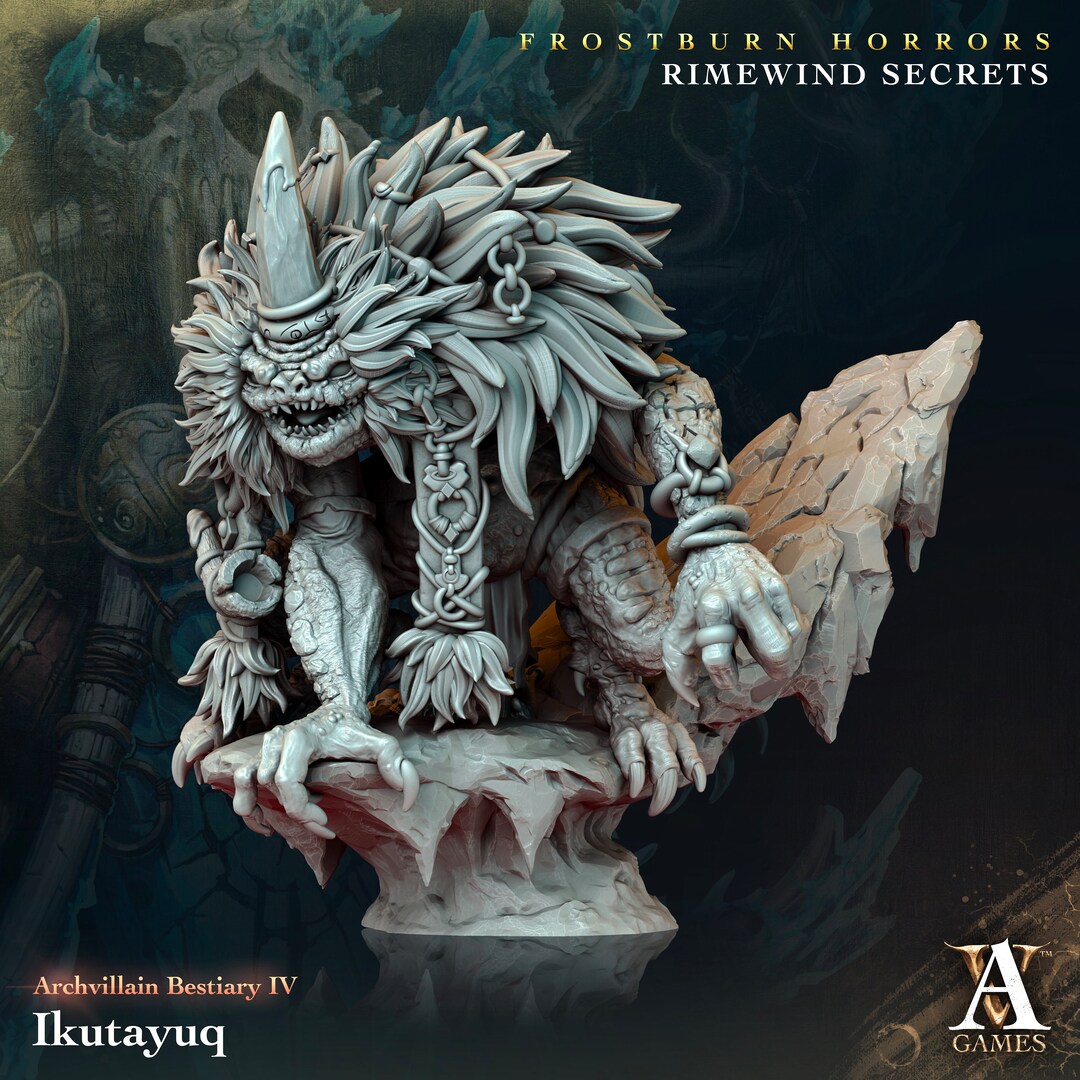 Ikutayuq - Snow Troll - Archvillain Games - Fantasy - D&D - Pathfinder ...