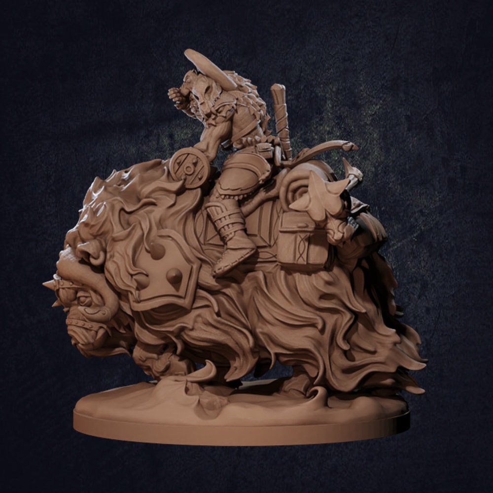 Hogarth the Musk Ox Miniature the Dragon Trappers Lodge | Etsy