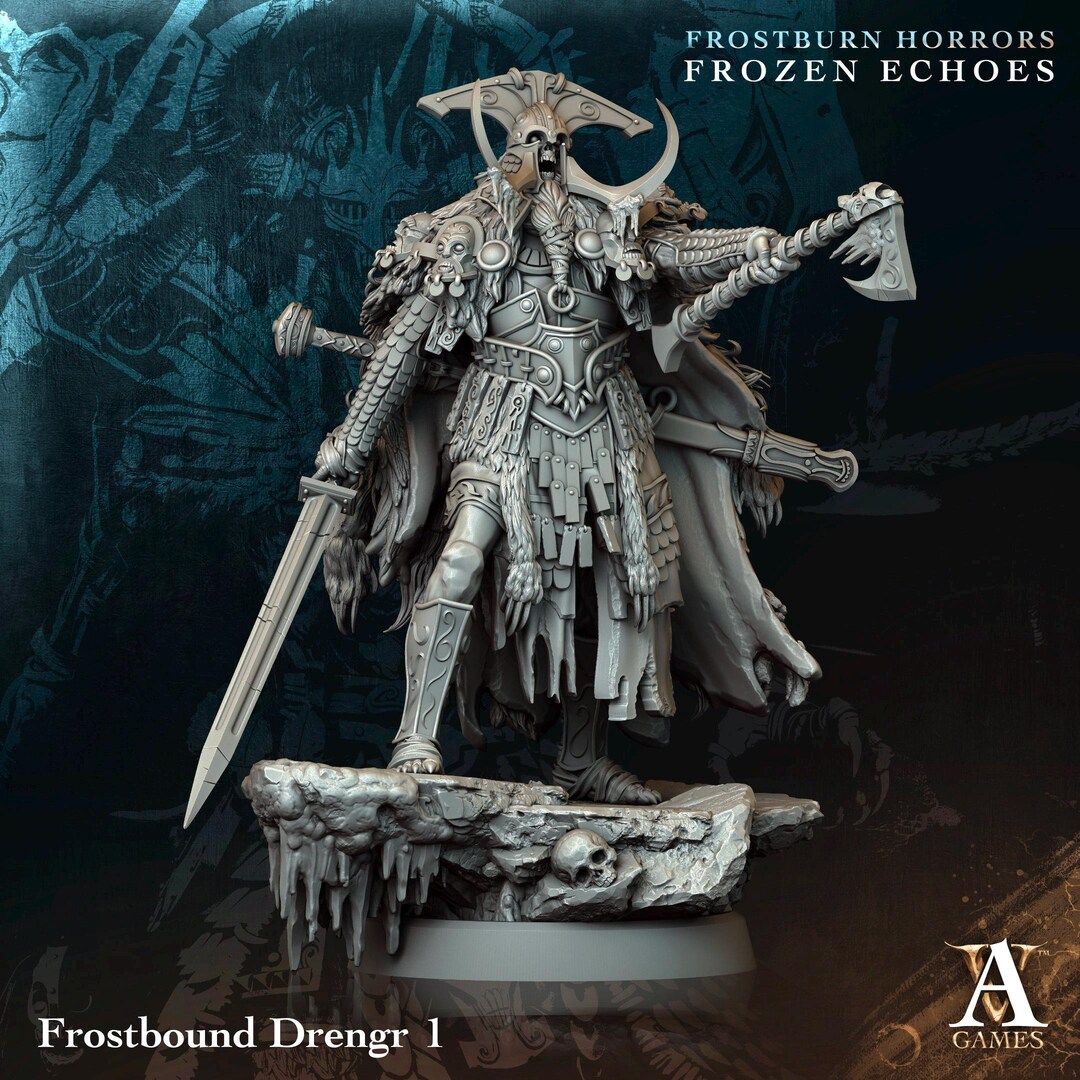 Frostbound Drengr - Snow Barbarian - Fantasy - D&D - Pathfinder ...