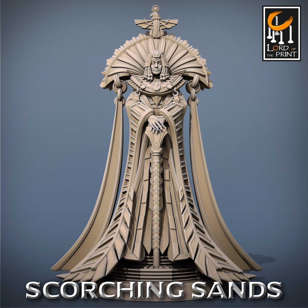 Egyptian Queen - Miniature - Fantasy - D&D - Pathfinder - Roleplaying ...