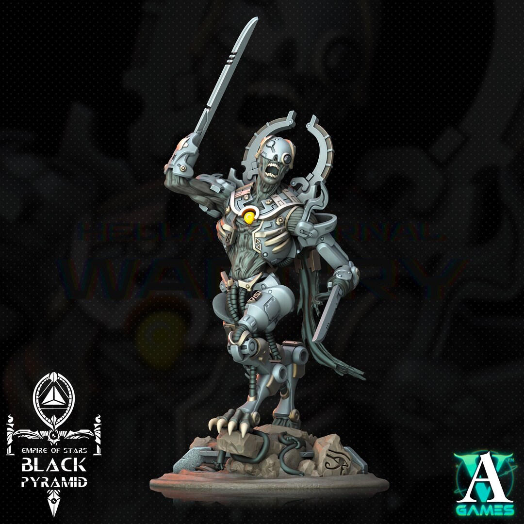 Keteph Knumhar - Egyptian Robot Flayers - Miniature - D&D - Sci-fi ...