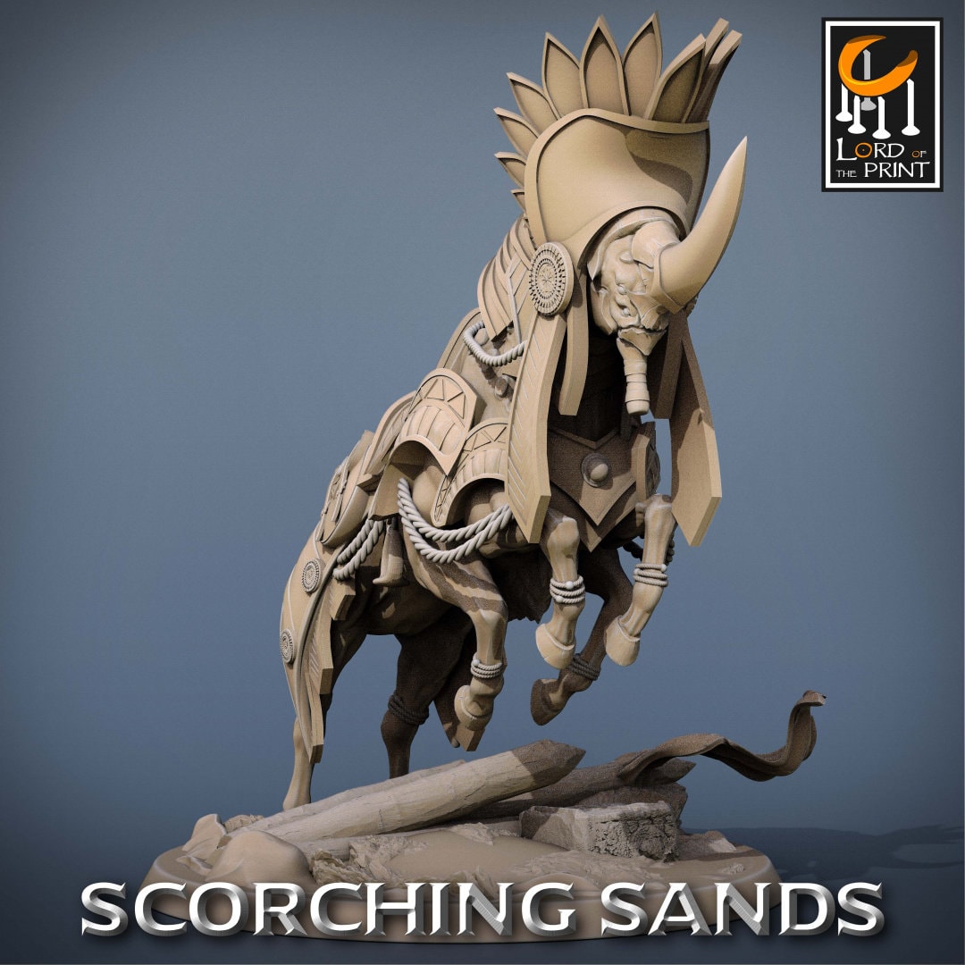 Egyptian Saddled Horses Miniature Fantasy D&D Pathfinder Roleplaying - Etsy