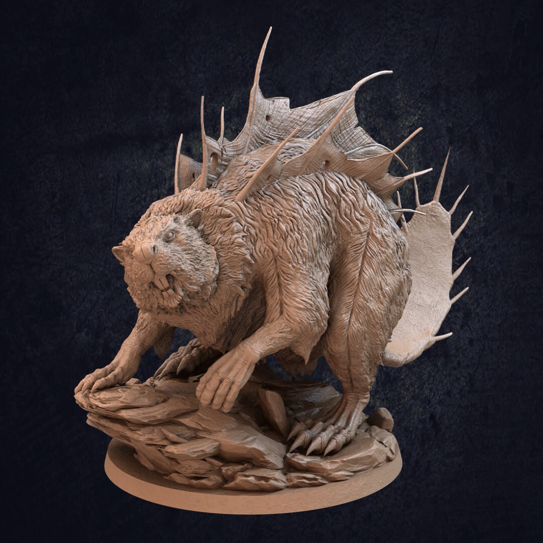 Beaverlisk Dire Beaver the Dragon Trappers Lodge Fantasy D&D Pathfinder ...