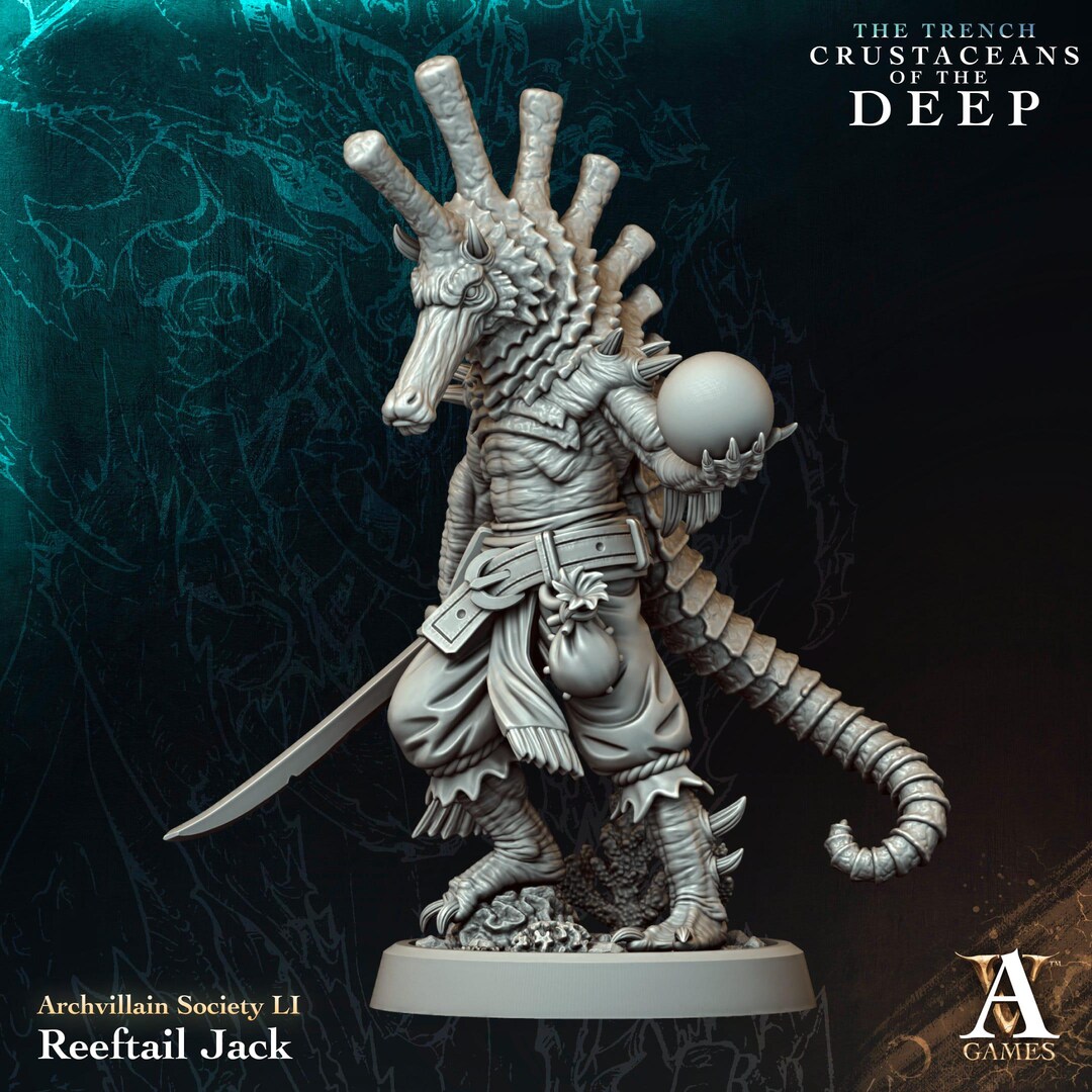 Reeftail Jack - Merfolk Pirate Fighter - Archvillain Games - Fantasy ...