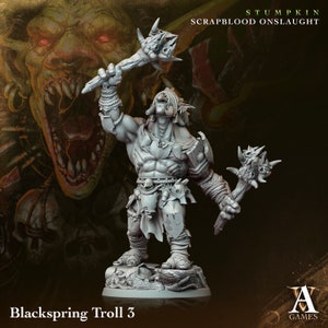 Blackspring Trolls Archvillain Games Fantasy D&D Pathfinder Monster ...