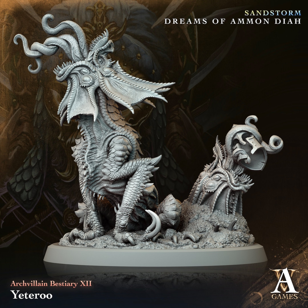 Yeteroo Eldritch Hound Archvillain Games Fantasy D&D Pathfinder Monster ...