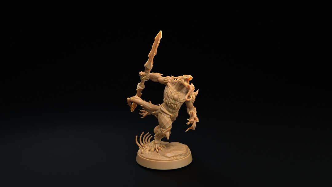 Drakoth Defilers Spears Dragon Trapper Miniature the Dragon Trappers ...