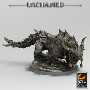 Armoured Araki Chaos Beasts - Miniature - Fantasy - D&D - Pathfinder ...