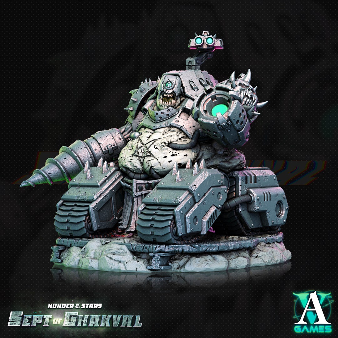 Ghakval Ogre Daemon Artillery Tanks - Miniature - D&D - Sci-fi ...