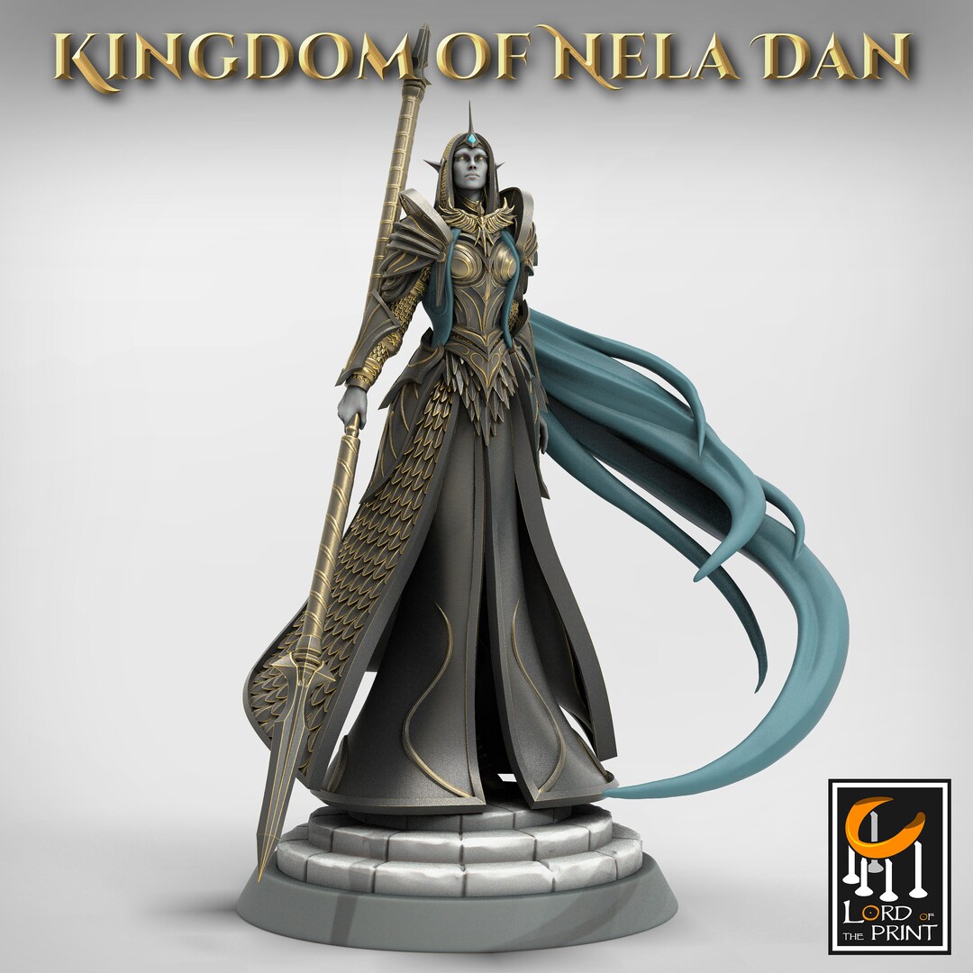 Queen Mirosi - Elf Queen - Miniature - Fantasy - D&D - Pathfinder ...