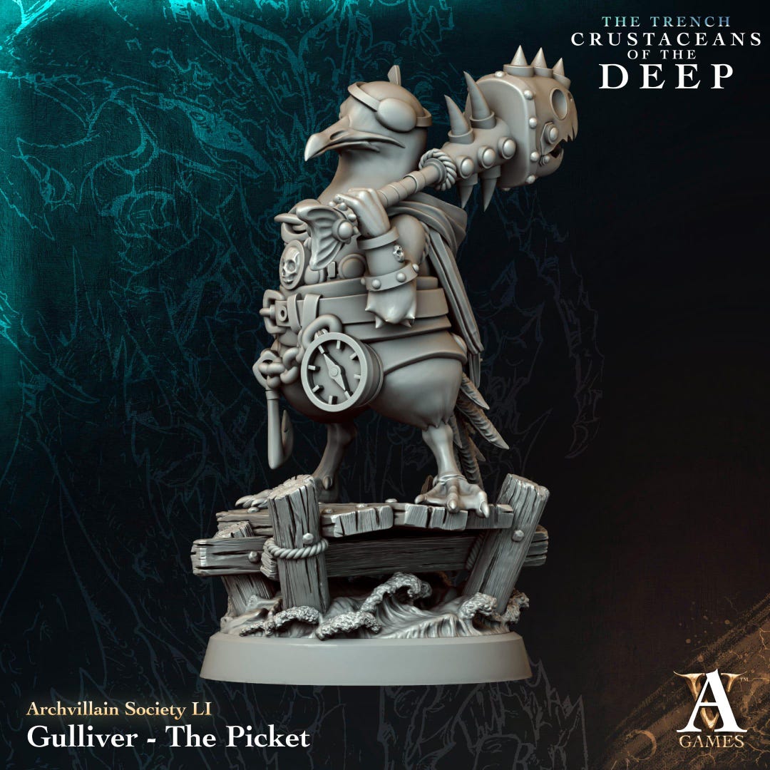 Gulliver - the Picket - Aarakocra Bird Pirate - Archvillain Games ...