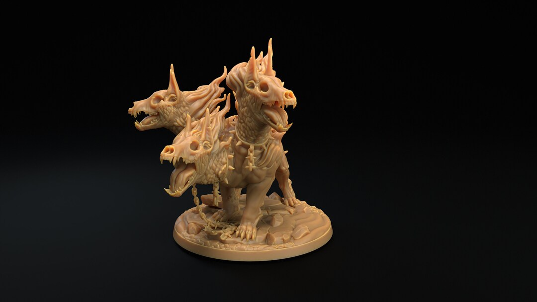 Cerberus Dragon Trapper Miniature the Dragon Trappers Lodge Fantasy D&D ...
