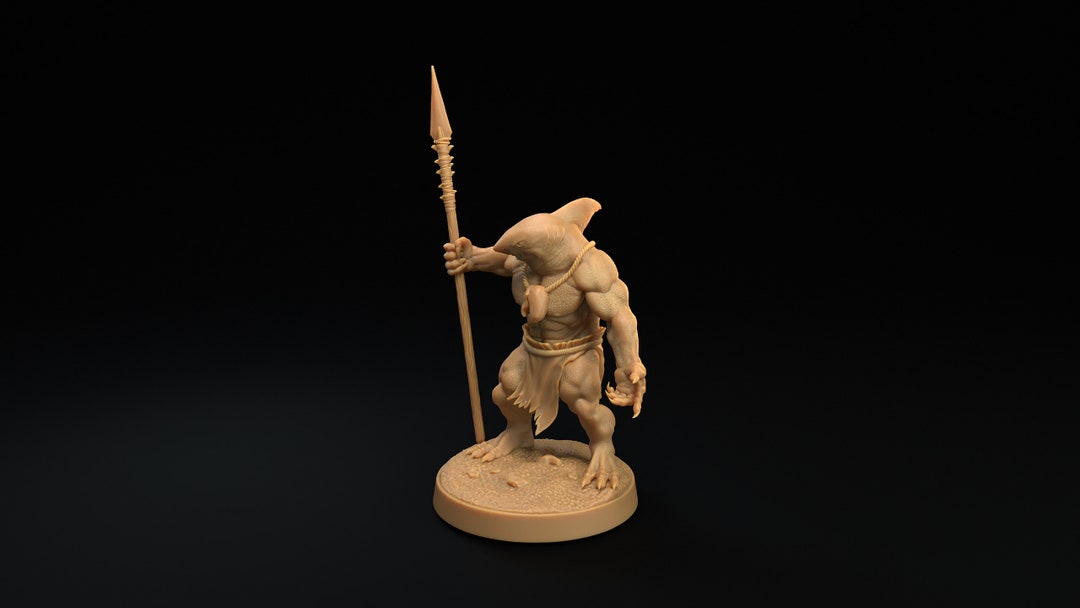 Wereshark Fighters - Spears - the Dragon Trappers Lodge - Fantasy - D&D ...