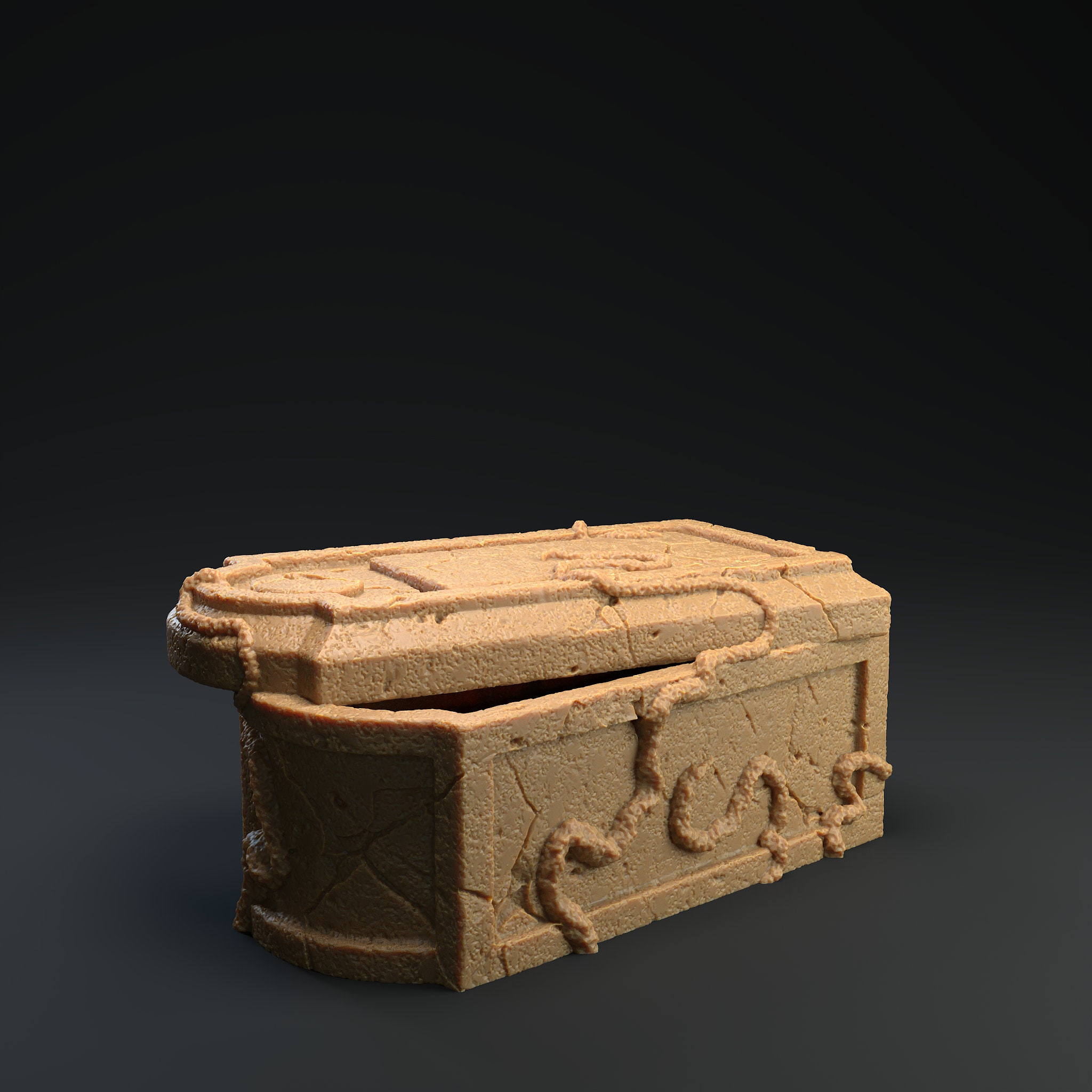 Crypt Casket Coffin Dragon Trapper Miniature The | Etsy