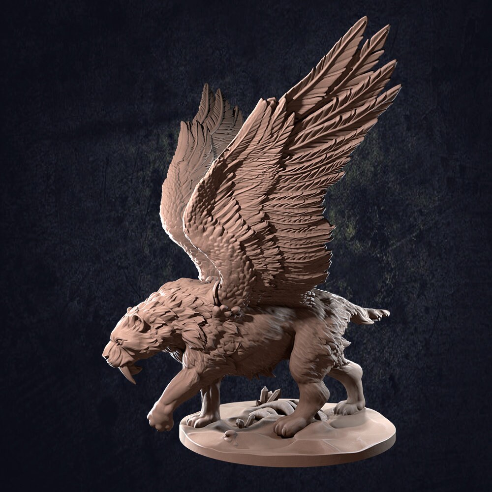 Winged Felidont / Smilodon / Saber Toothed Tiger Miniature - Etsy Australia