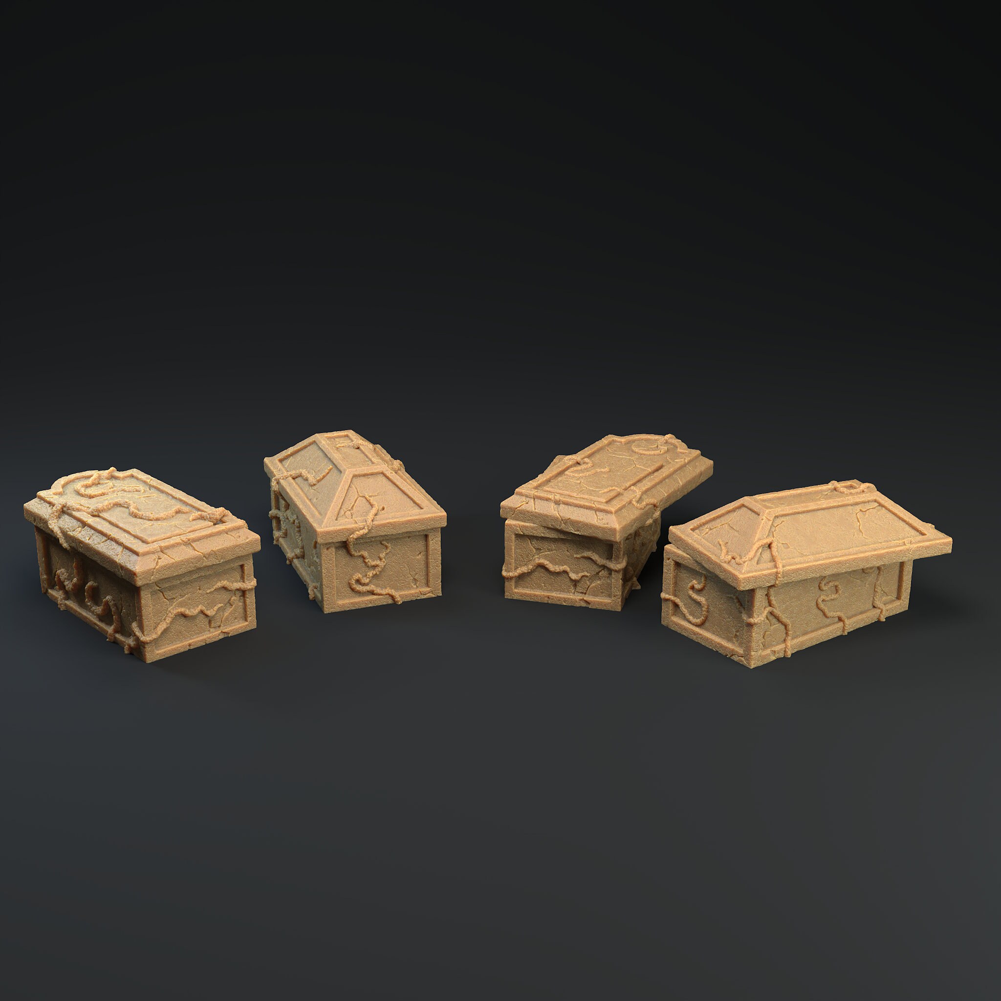 Crypt Casket Coffin Dragon Trapper Miniature The | Etsy