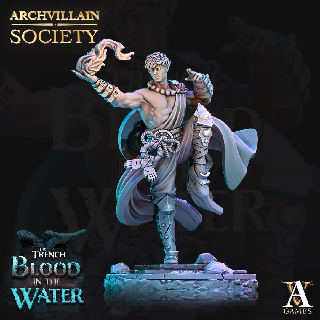 Rael der Mönch Archvillain Games Fantasy D&D - Etsy Österreich