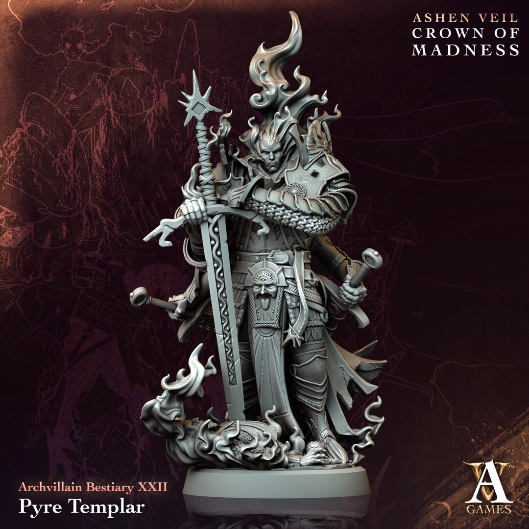 Pyre Templar - Archvillain Games - Fantasy - D&D - Pathfinder - Monster ...