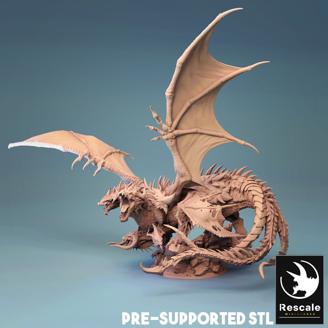 Tiamat - Goddess of Chromatic Dragons - Miniature - Fantasy - D&D ...