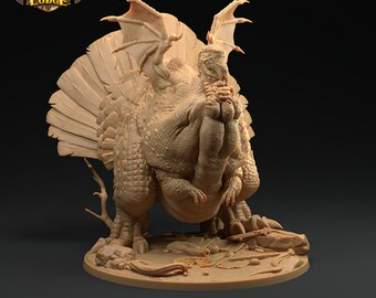 Autumn Dragurkey | Dragon Trappers Lodge | UNPAINTED Miniature in Resin ...