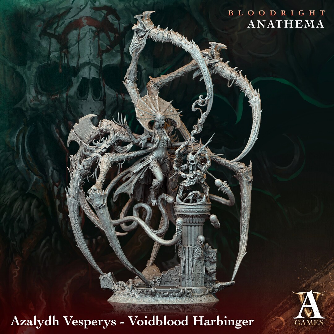 Azalydh Vesperys - Voidblood Harbinger - Vampire Queen - Miniature - D ...
