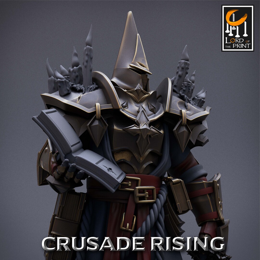 Templar Priest - Miniature - Fantasy - D&D - Pathfinder - Roleplaying ...