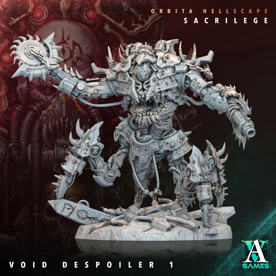 Void Despoiler - Chaos Daemon - Miniature - D&D - Sci-fi - Wargame - - Etsy