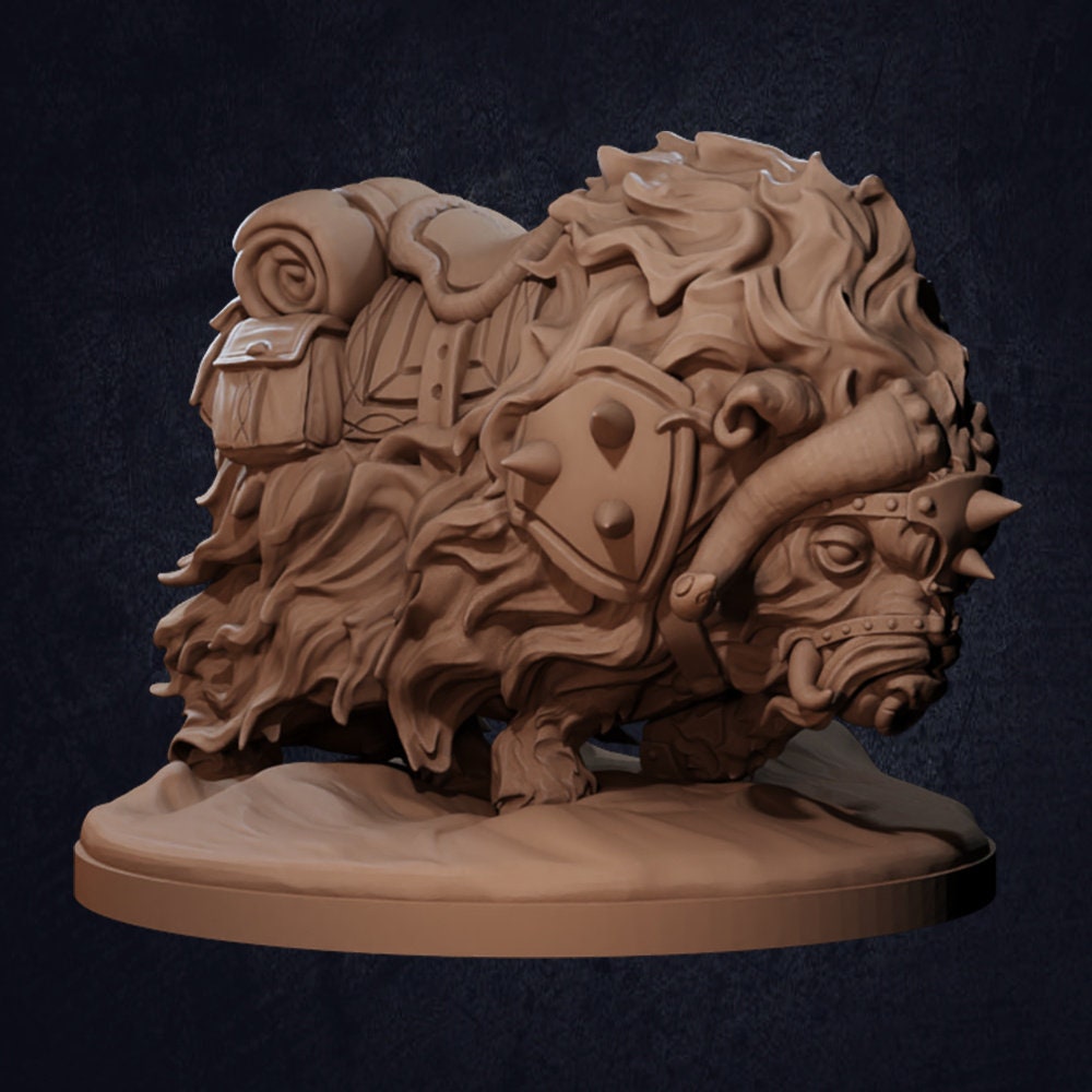 Hogarth the Musk Ox Miniature the Dragon Trappers Lodge | Etsy