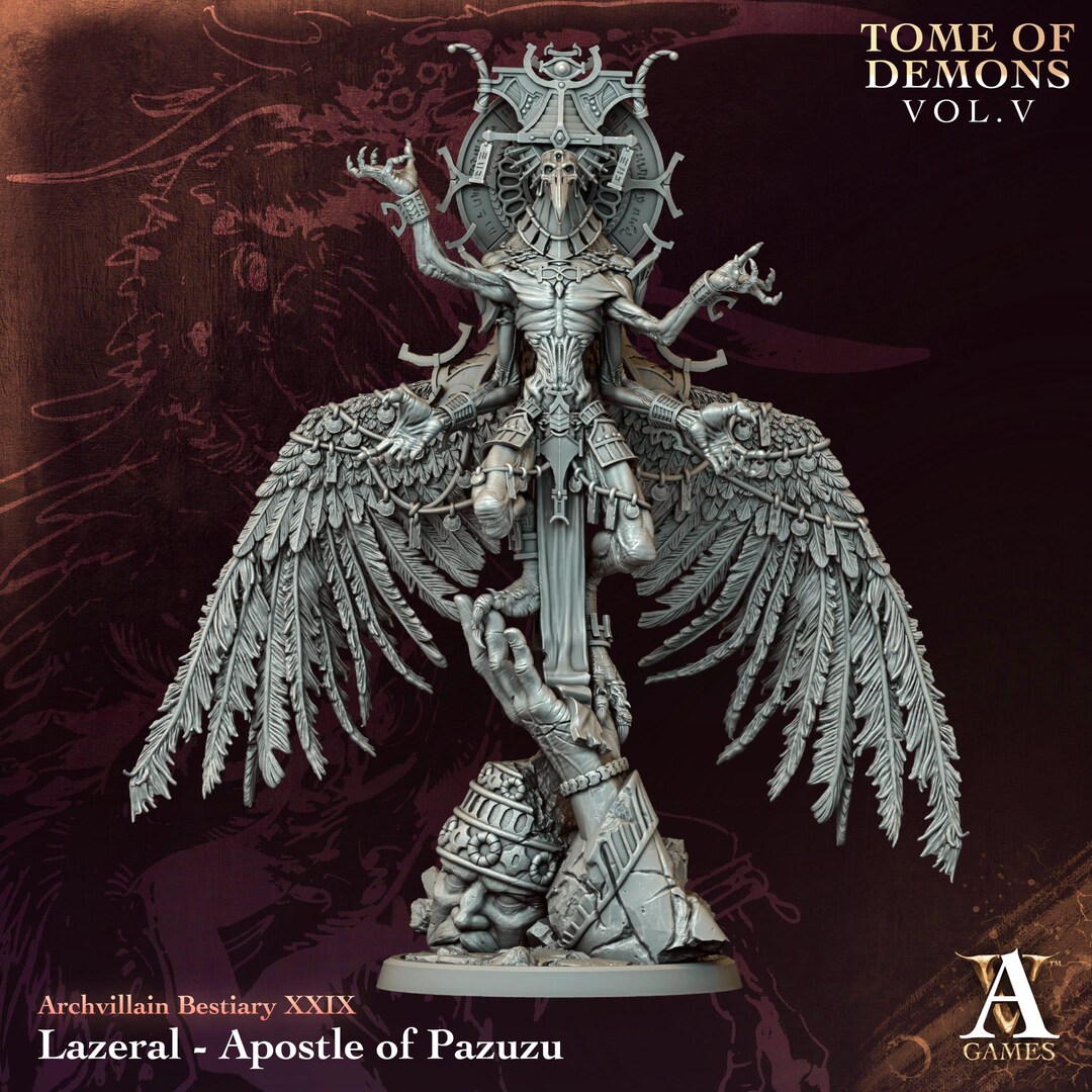 Lazeral - Apostle of Pazuzu - Demon - Archvillain Games - Fantasy - D&D ...