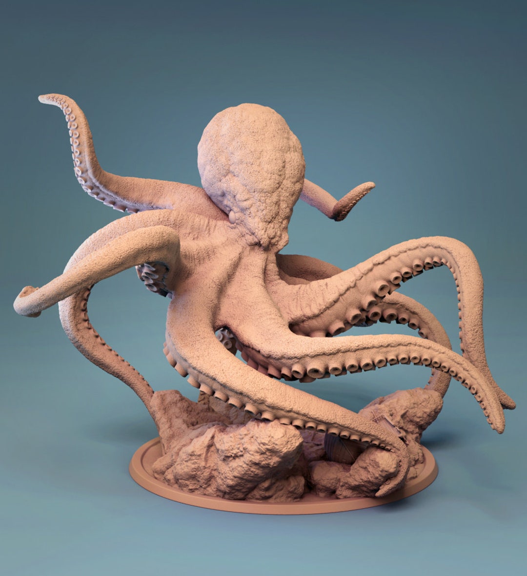 Kraken Octopus Sea Monster Miniature Fantasy Dandd Pathfinder Roleplaying Etsy
