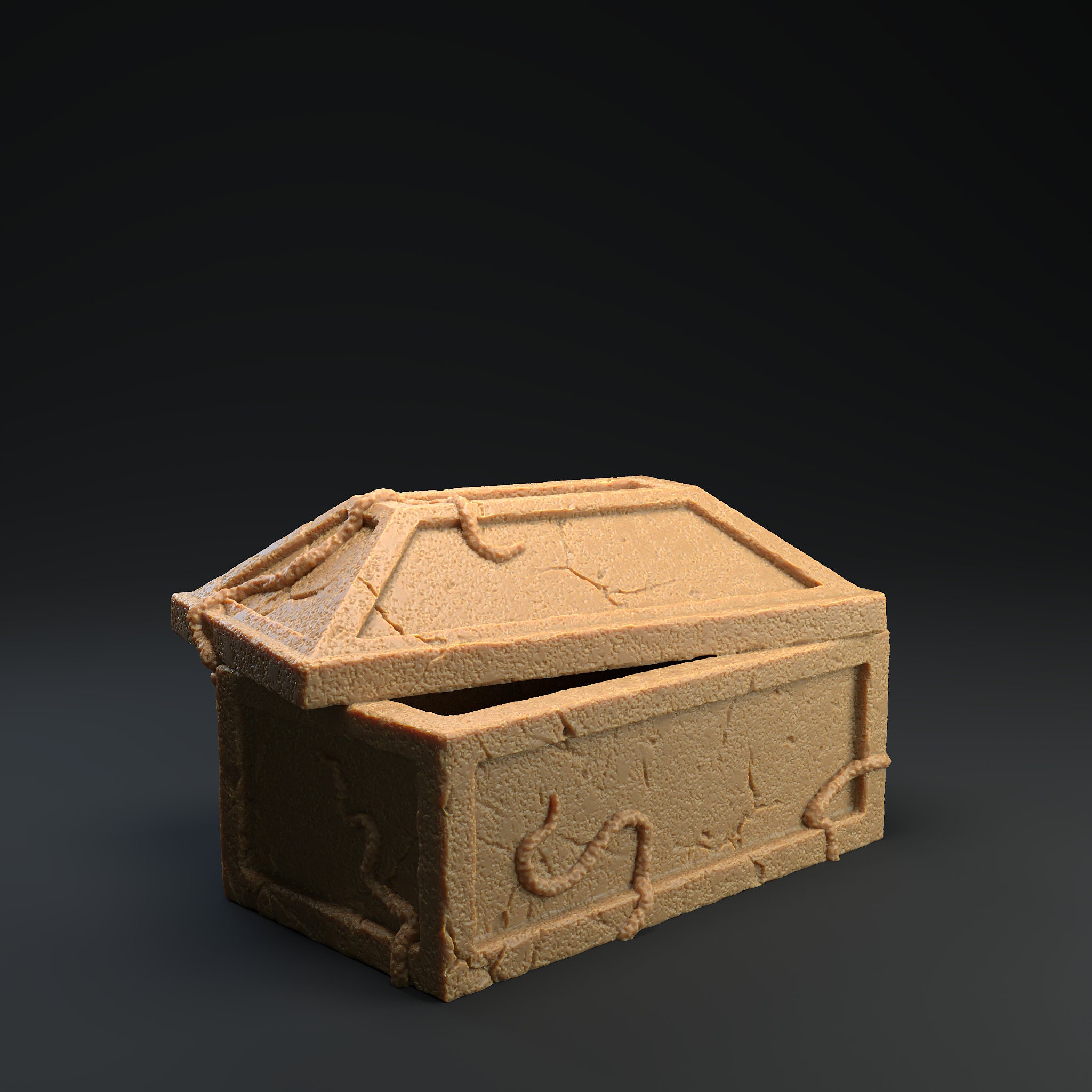 Crypt Casket Coffin Dragon Trapper Miniature The | Etsy