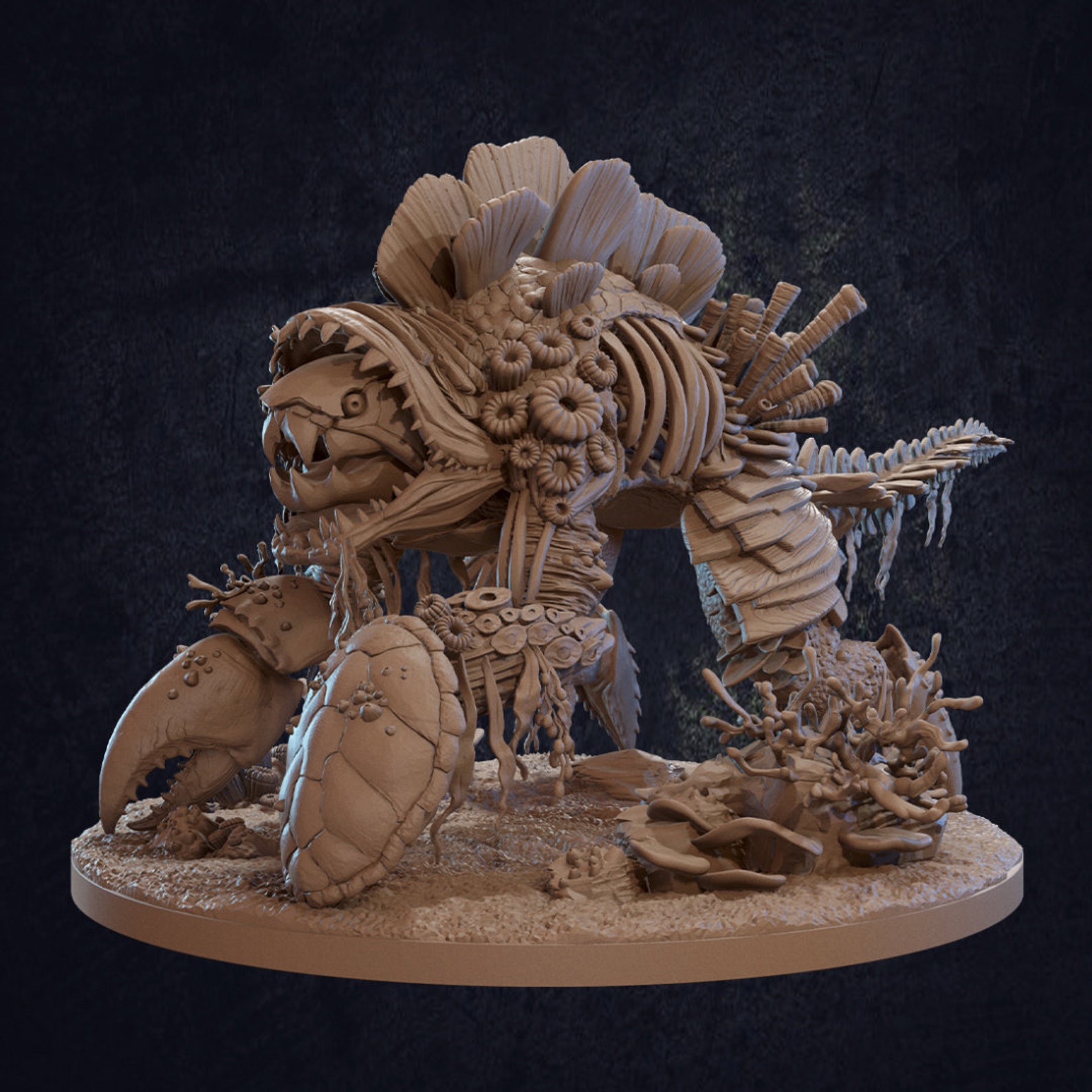 Coral Golem Shambler Miniature the Dragon Trappers Lodge - Etsy UK