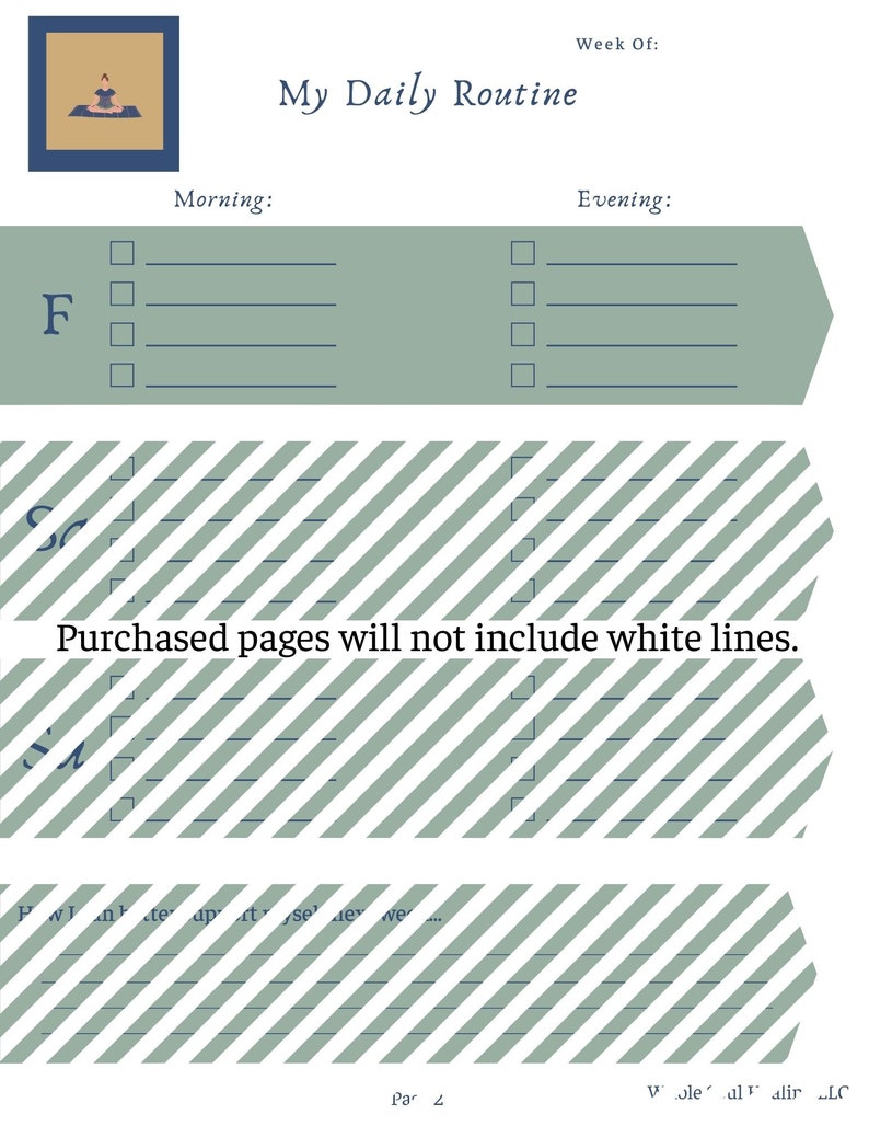 Daily Routine Planner & Tracker - Etsy