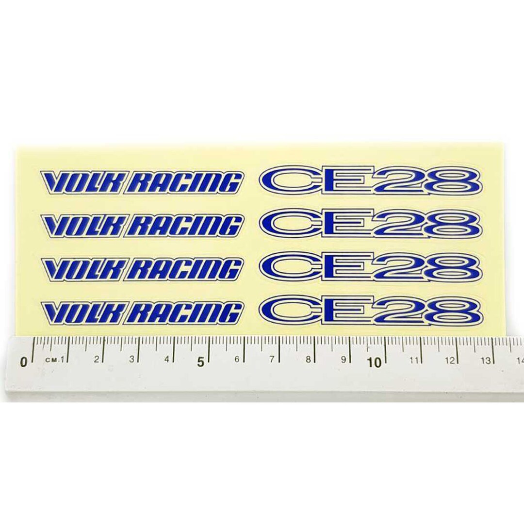 1SET Engineering Volk Racing CE28 Alloy Side Spoke Wheel Decal Sticker ...