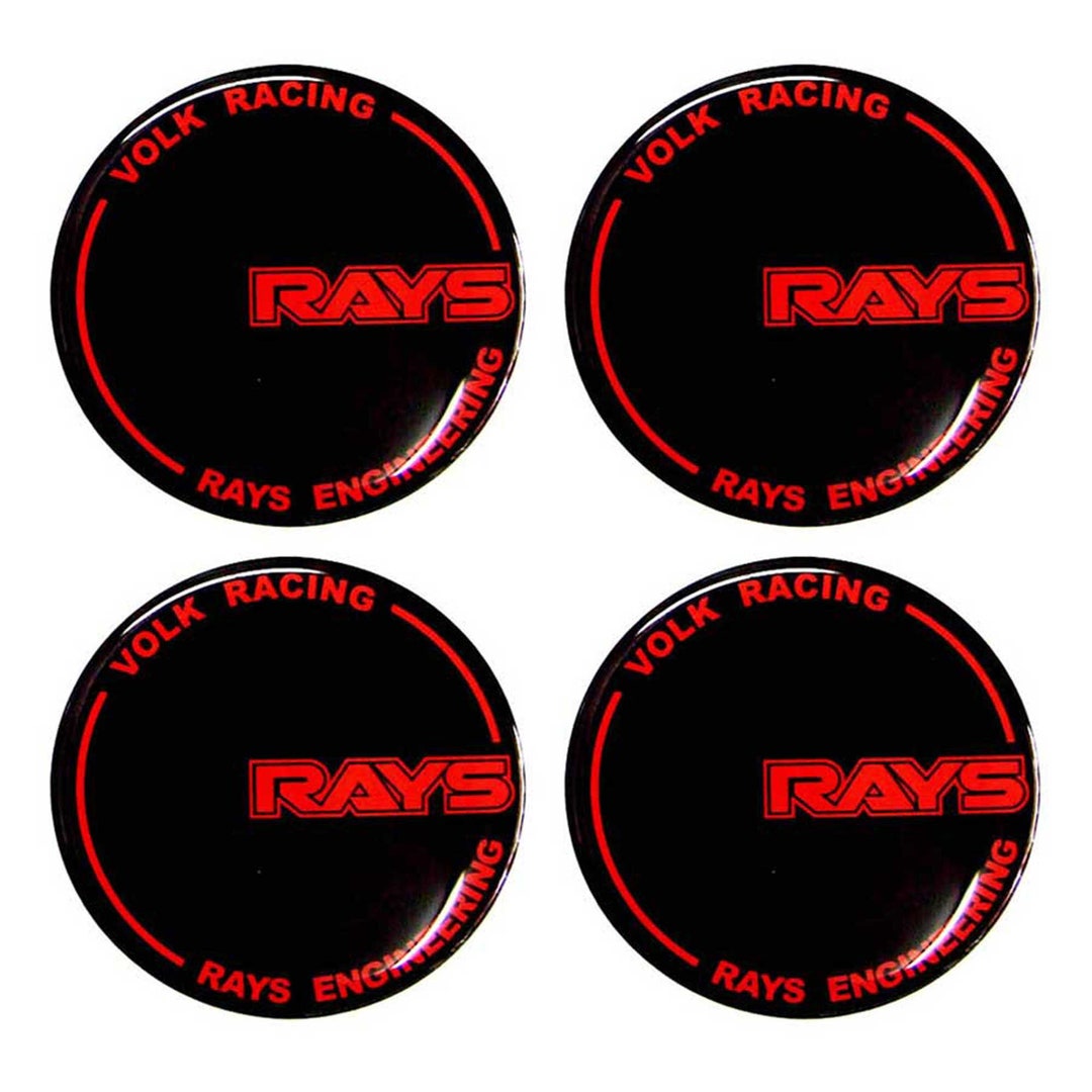 1 Set/4 Pcs. Volk Racing Sticker Rasin 39mm. / 43mm. / 50mm. / 60mm ...