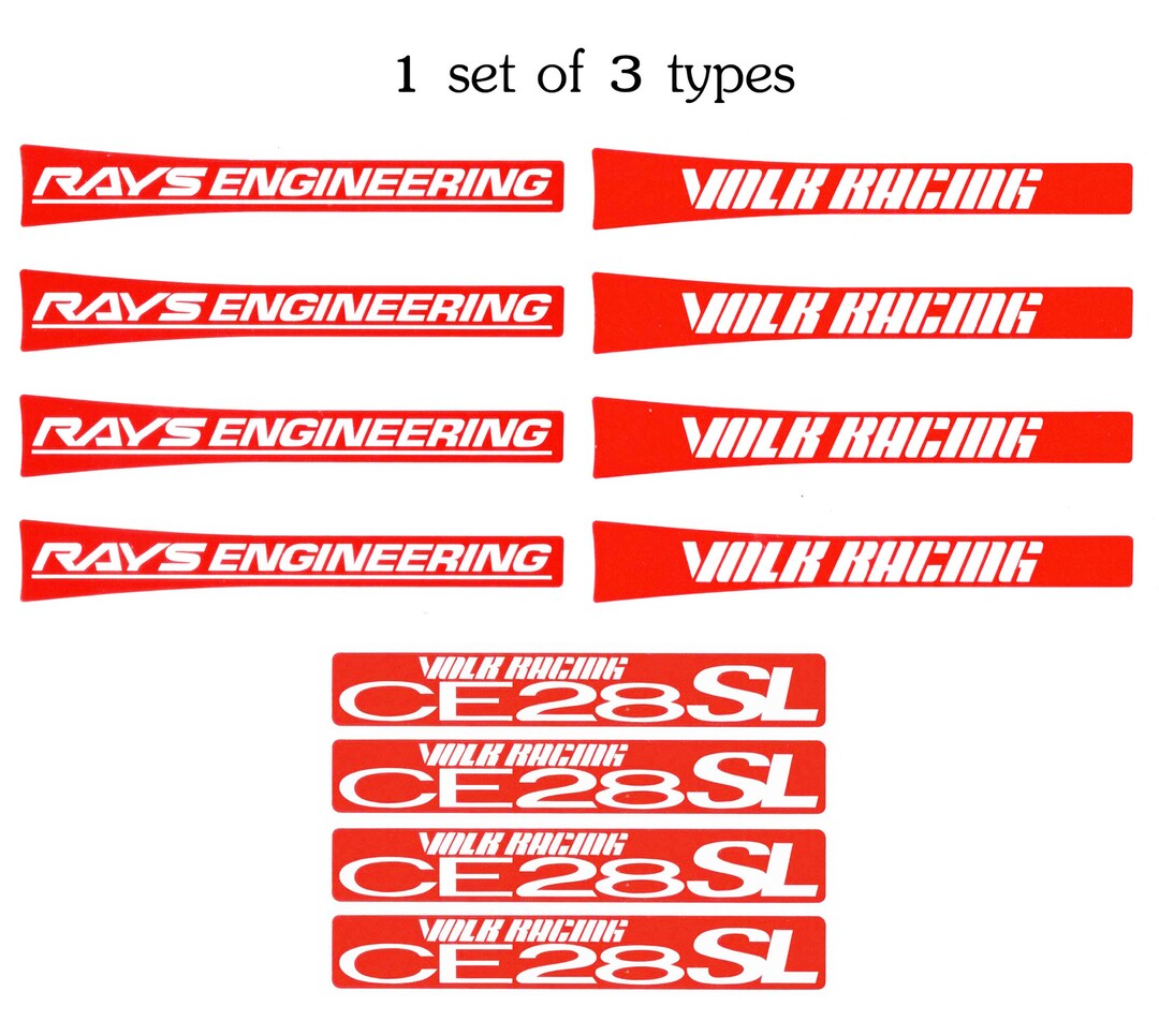 1SET of 3 Typse Engineering Volk Racing Ce28 Ce28sl Alloy Side Spoke ...