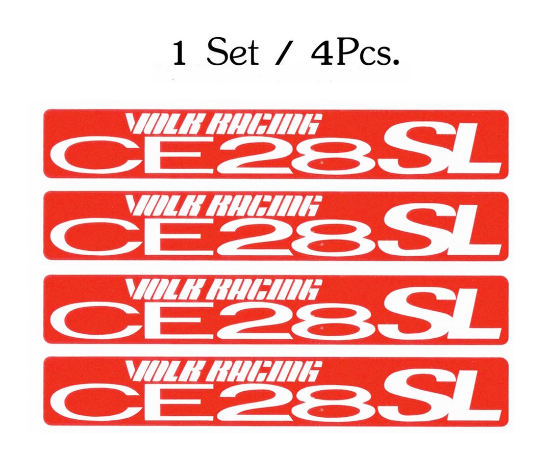 1SET Engineering Volk Racing Ce28 Ce28sl Alloy Side Spoke Wheel Decal ...
