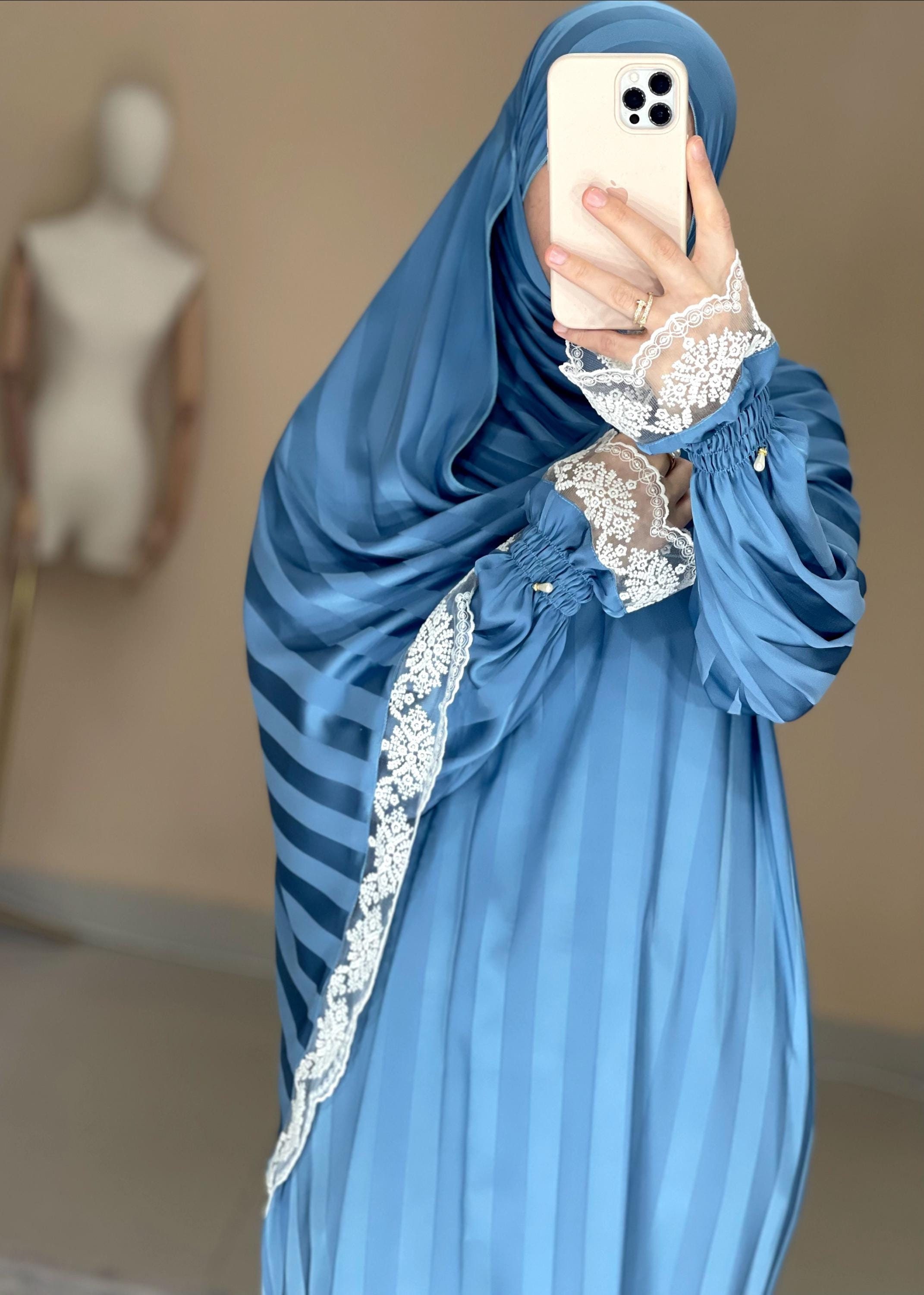 Prayer Dress for Women, Muslim Salah Dress, One Piece Islamic Prayer ...