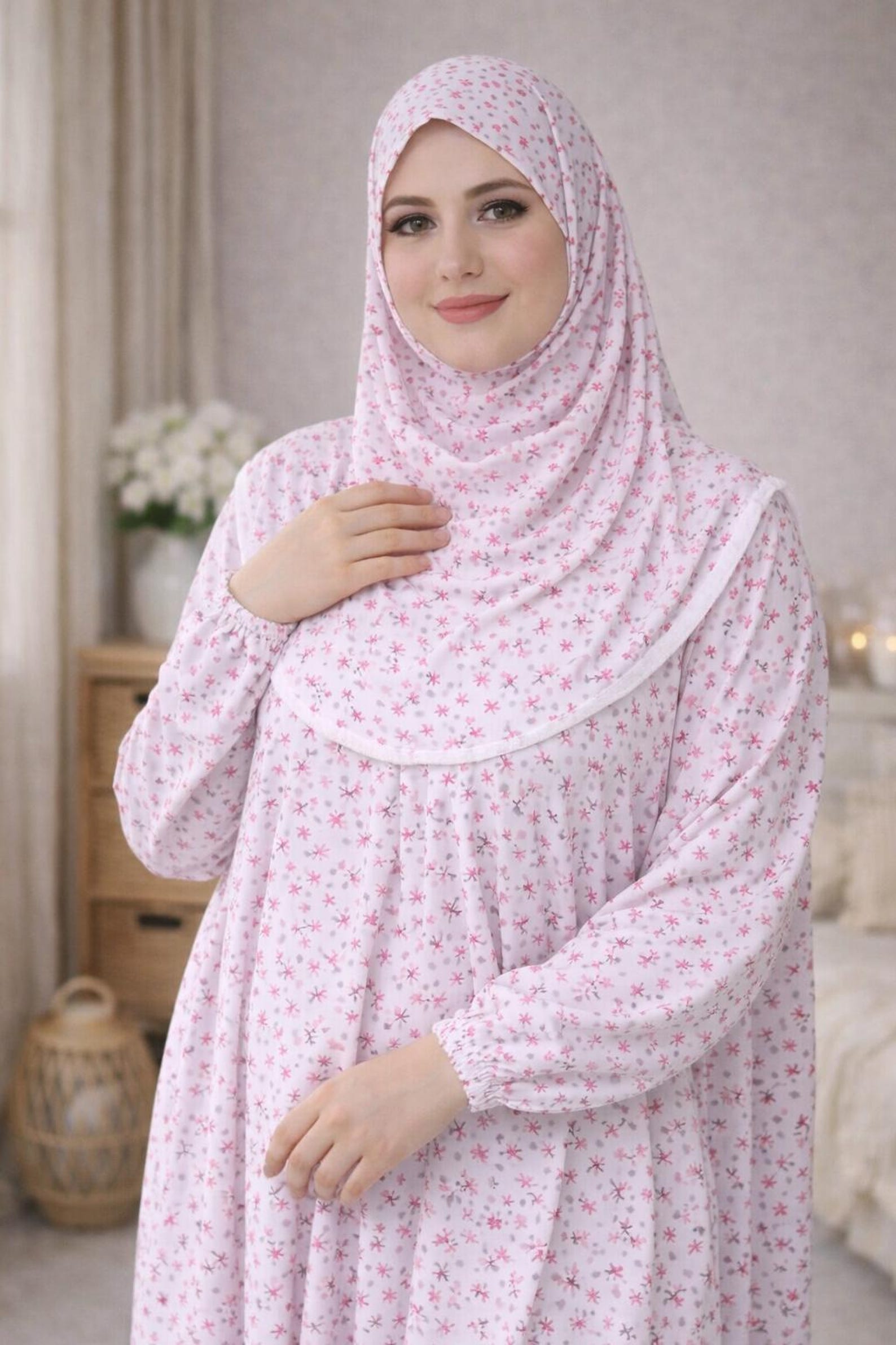 Prayer Dress for Women, Muslim Salah Dress, One Piece Islamic Prayer ...