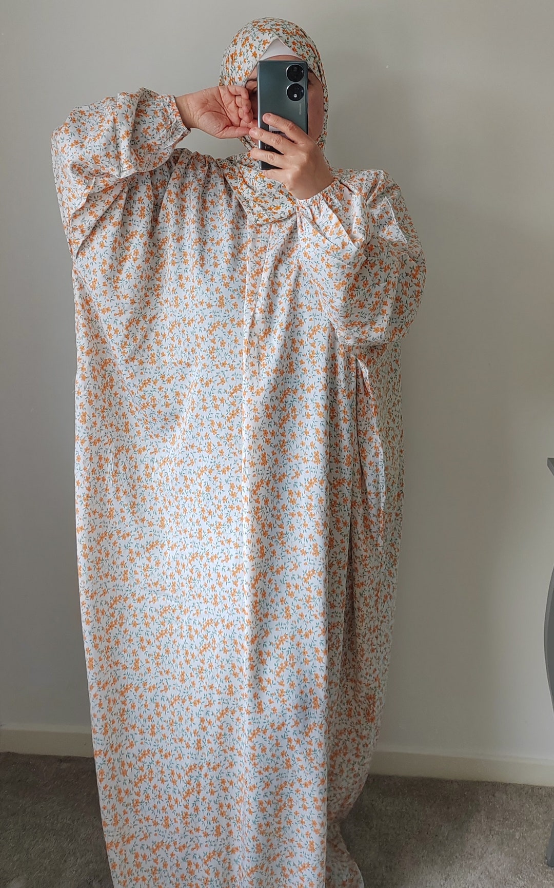 One Peace 100 % Prayer Dress With Attached Hijab,prayer Abaya, Long ...