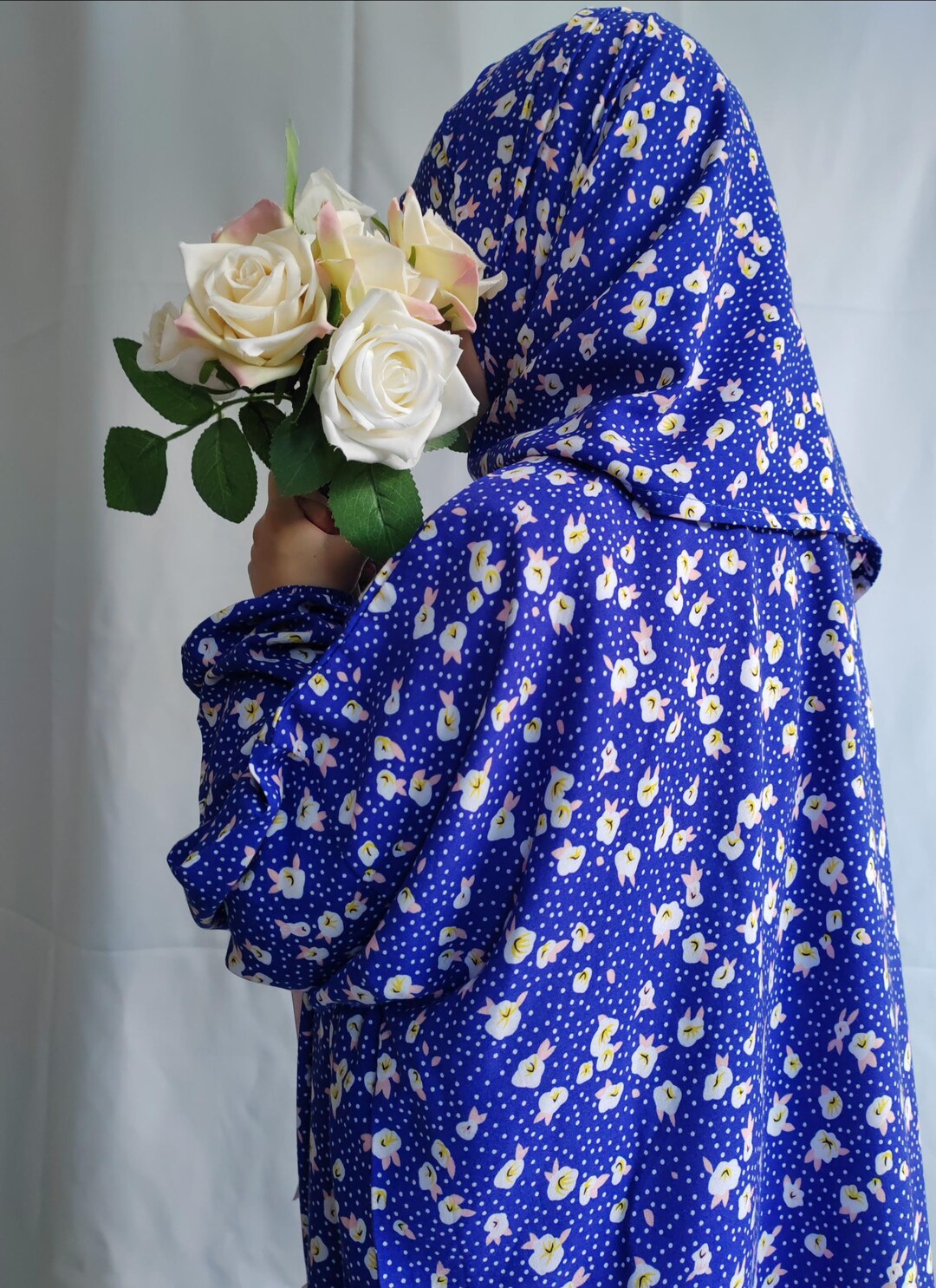 Girls Prayer Dress Kids Abaya Maxi Dress Muslim Salah Long Dress Khimar ...