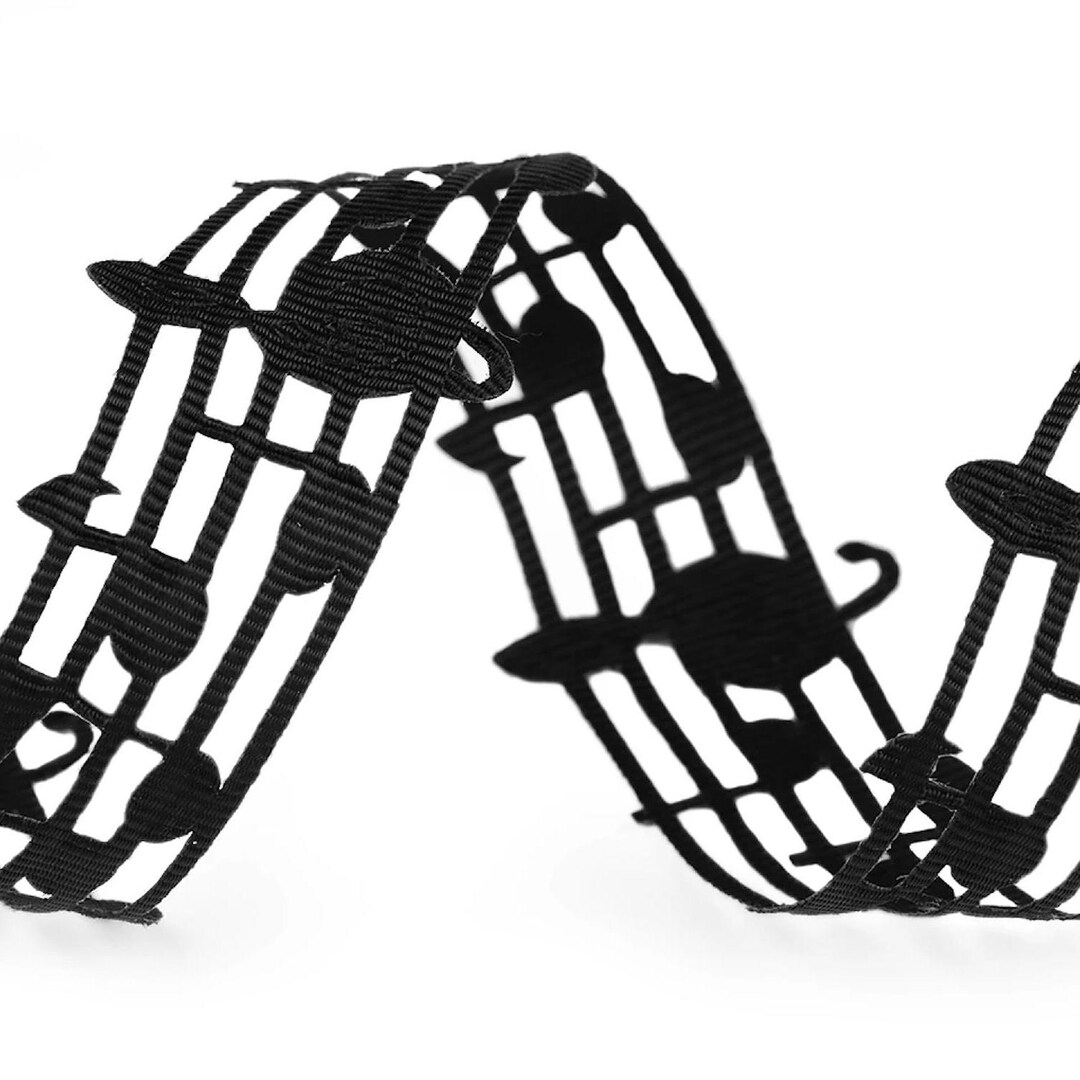 Laser Cut Musical Notes Ribbon, Gift for Music Lovers, Sold by the ...