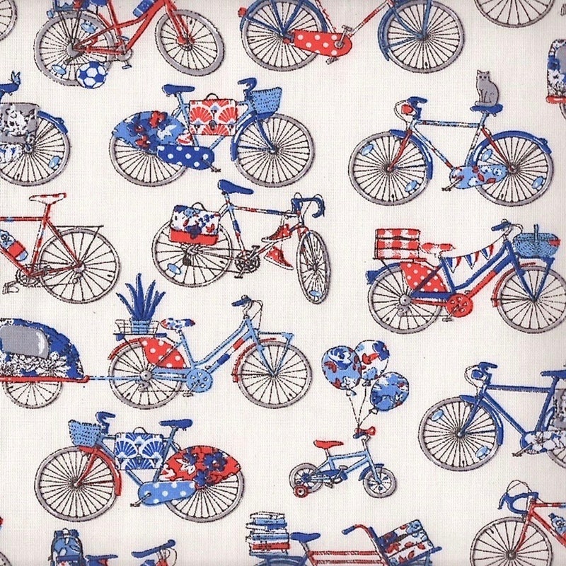 Bicycle Fabric - Etsy UK