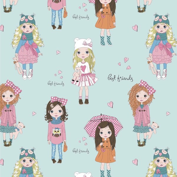 Little Girl Fabric - Etsy