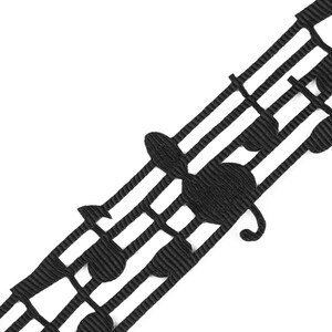 Laser Cut Musical Notes Ribbon, Gift for Music Lovers, Sold by the ...