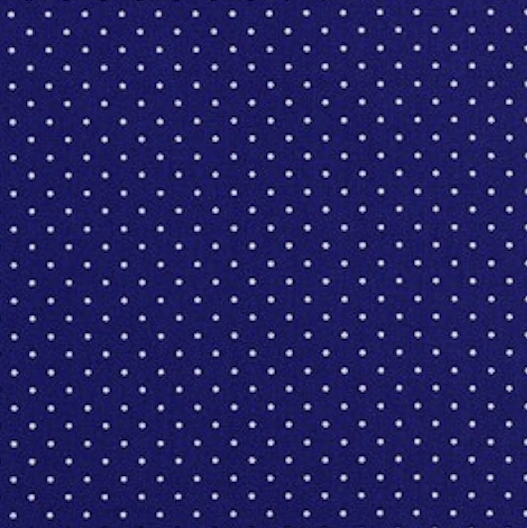 Navy Blue Small Polka Dot Fabric, 100% Cotton by the Half Metre - Etsy