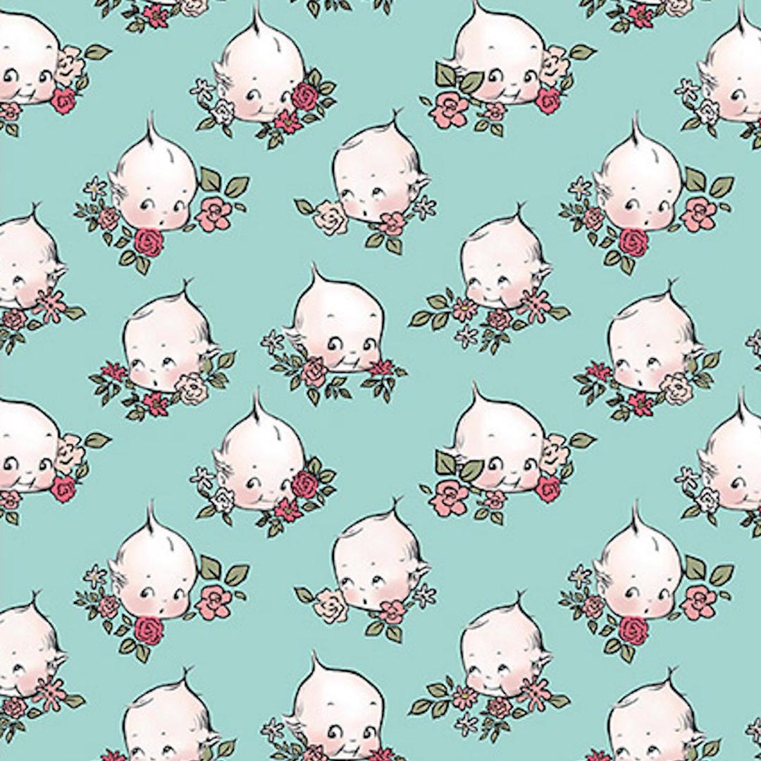 Songbird Kewpie Faces, Sew Kewpie Baby Fabric by Riley Blake Designs ...