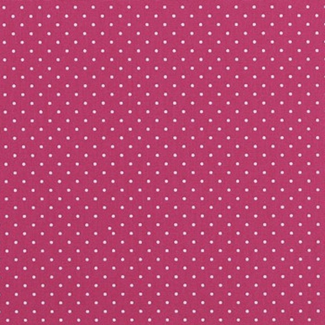 Pink Fuschia Small Polka Dot Fabric, 100% Cotton by the Half Metre - Etsy