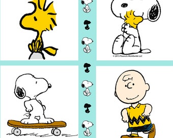 Peanuts Fabric Panel | Etsy