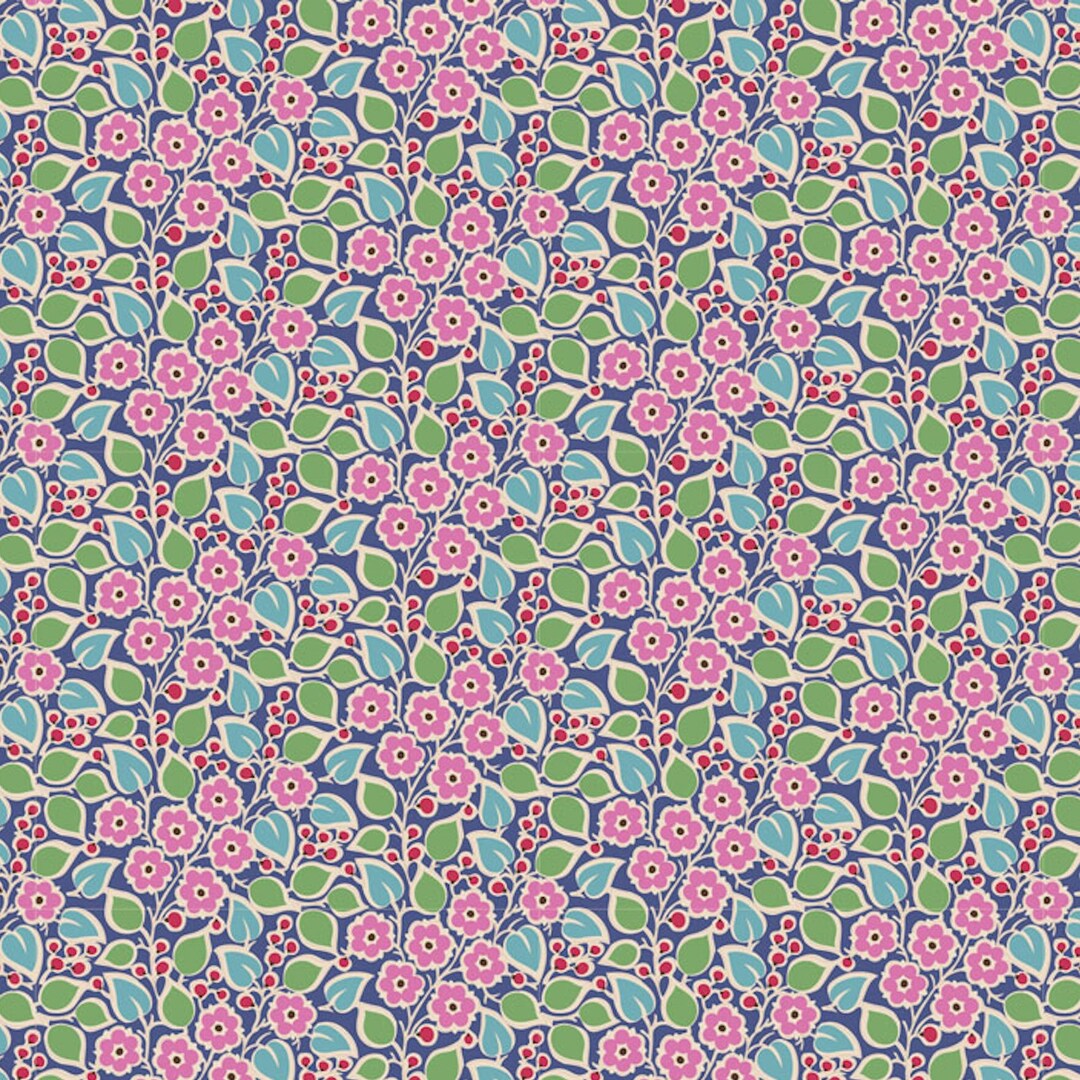 Tilda Pie in the Sky Collection, Topsy Turvy Blue, 100490, Sold by the ...